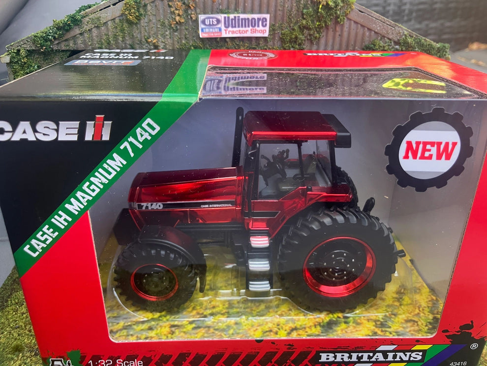 43416RC Britains RED CHROME CASE Magnum 7140 Tractor 1:32 scale New Li ...