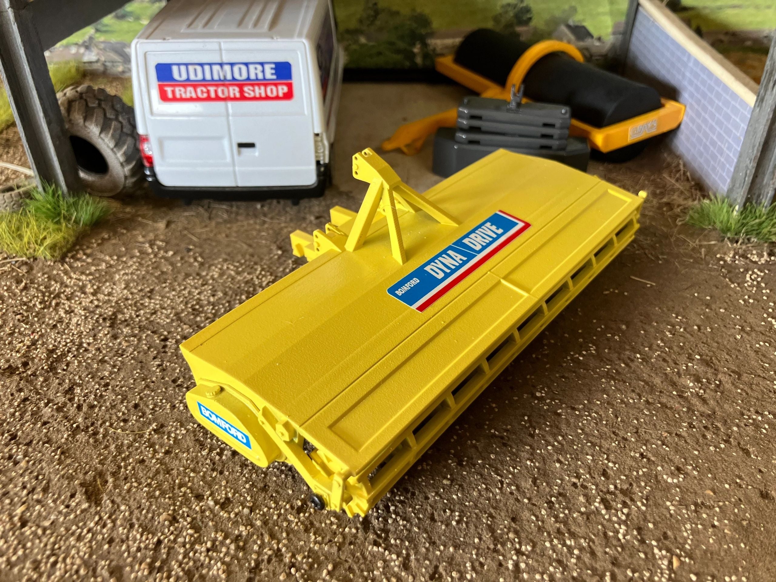 Bomford Dyna Drive 4m cultivator scarifier rotavator Hand built 1:32 s ...