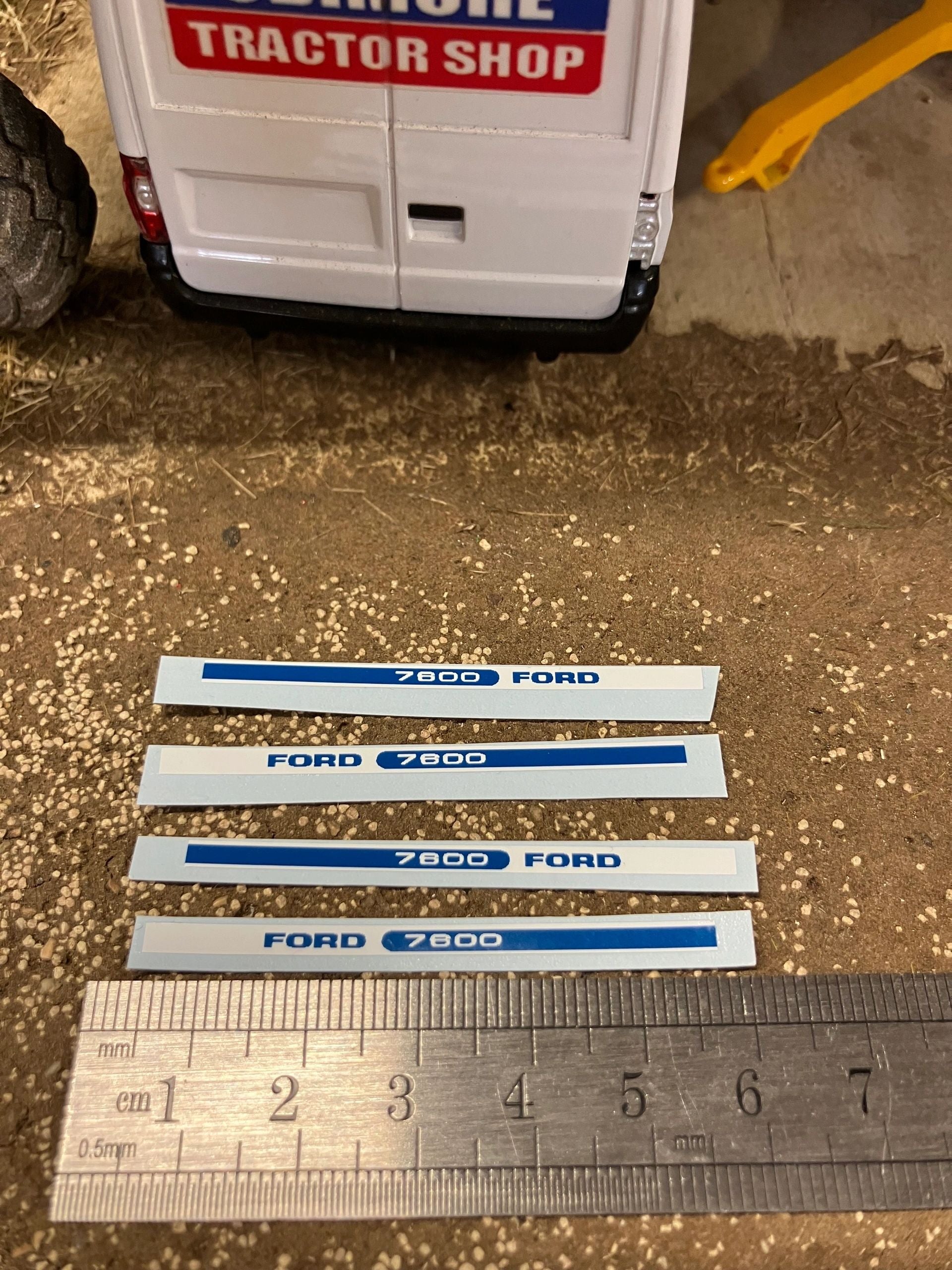 Ford 7600 Tractor 55mm Professional pre cut High quality vinyl bonnet ...