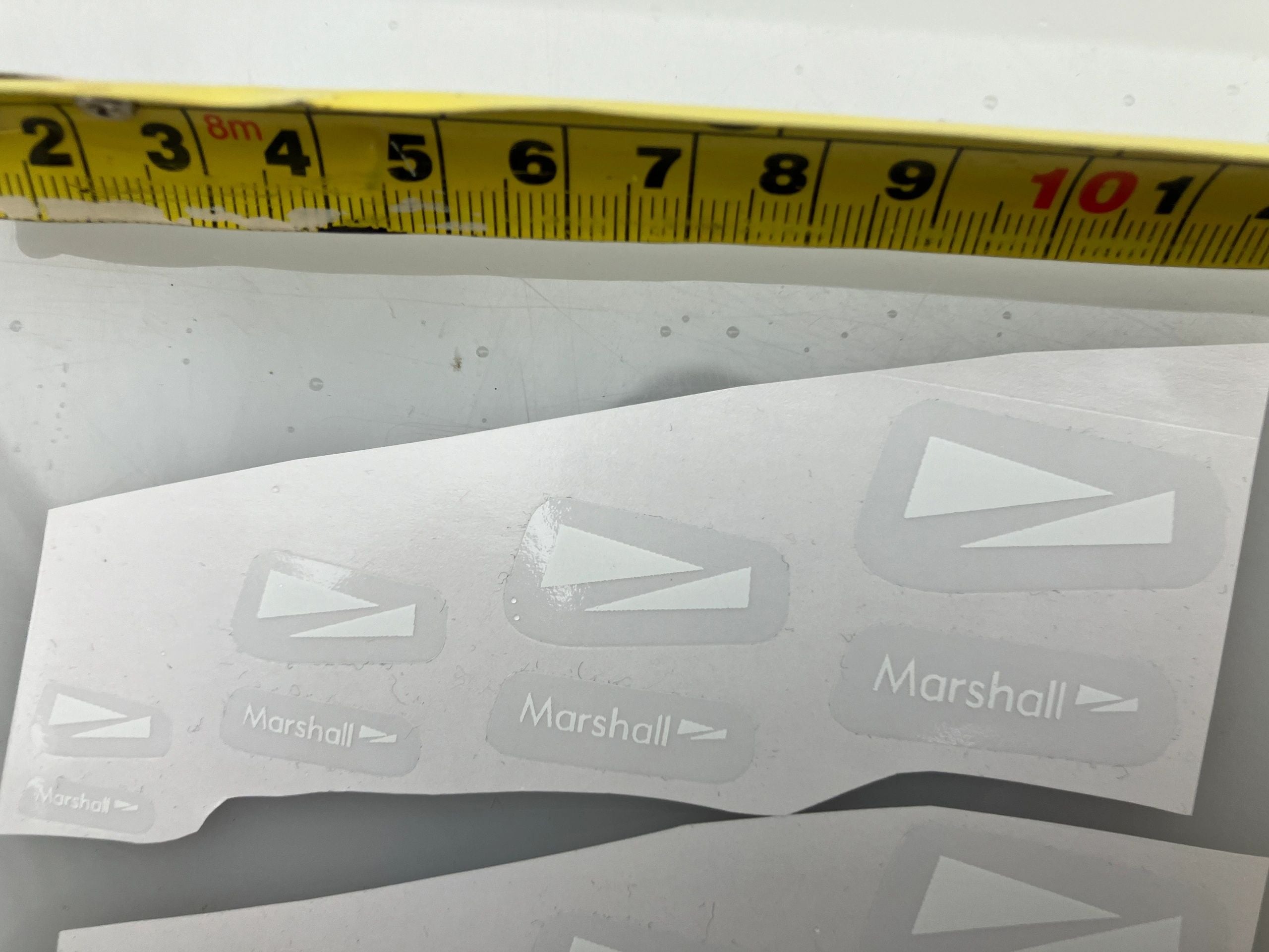 High quality vinyl Decals white Marshall decals – Udimore Tractor Shop